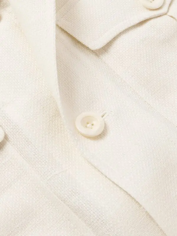 Ralph Lauren Purple Label Linen, Cotton And Silk-blend Overshirt
