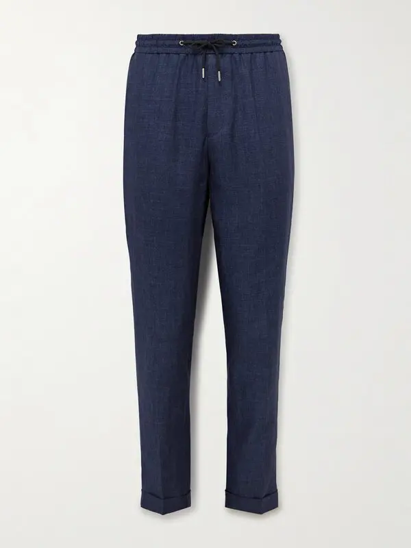 Paul Smith Tapered Linen Drawstring Trousers