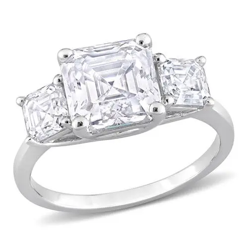 JULIANNA B. 3-1/2ct Moissanite Ring - Sterling Silver
