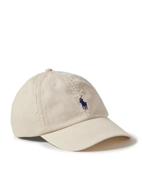 Ralph Lauren Linen Baseball Cap - Neutrals