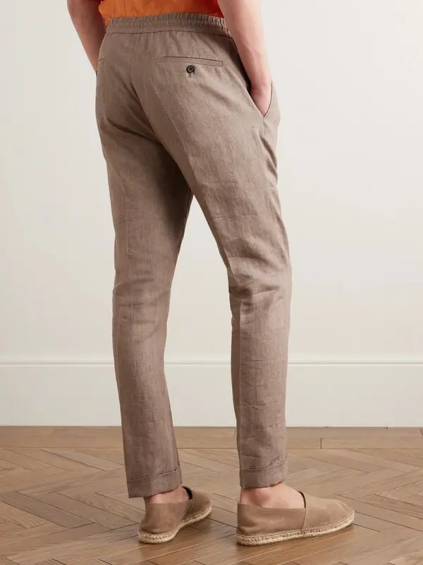 Paul Smith Tapered Linen Trousers