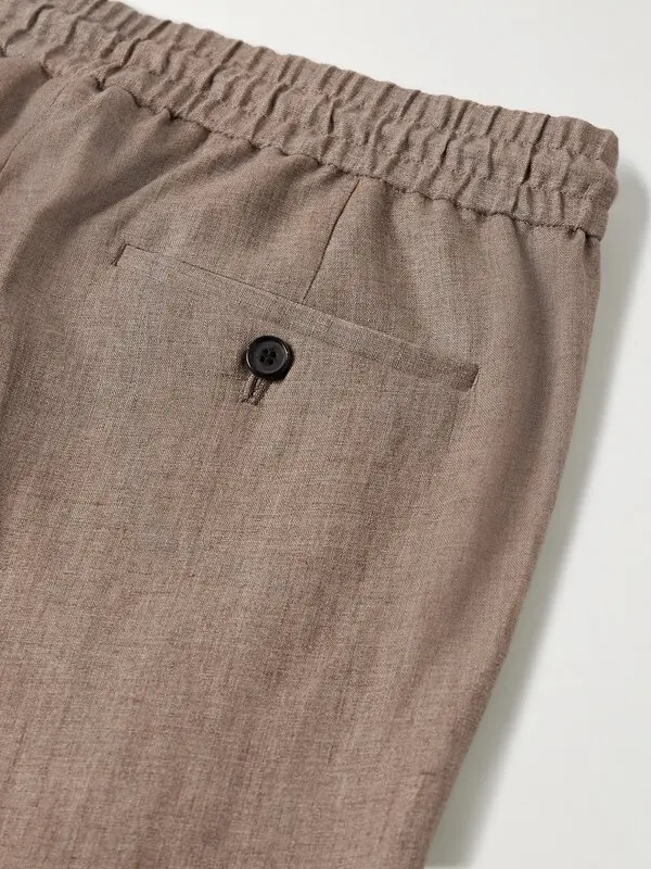 Paul Smith Tapered Linen Trousers