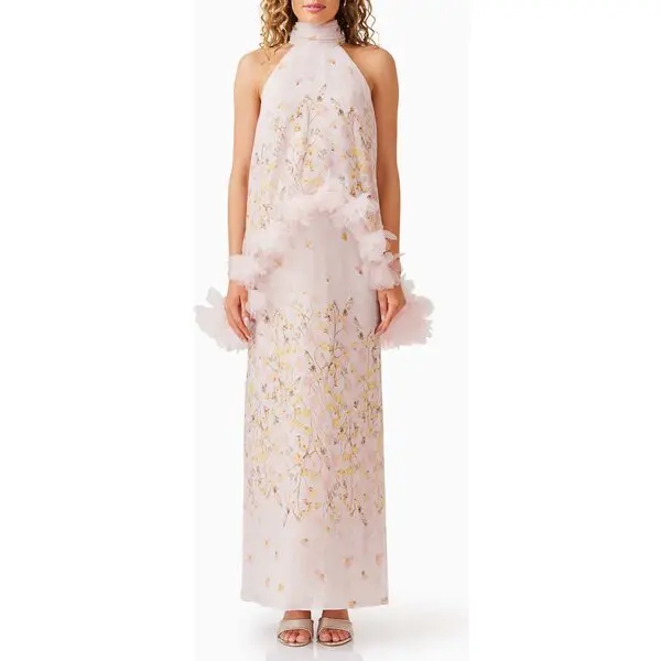 ELLIATT Tulsia Capelet Maxi Dress