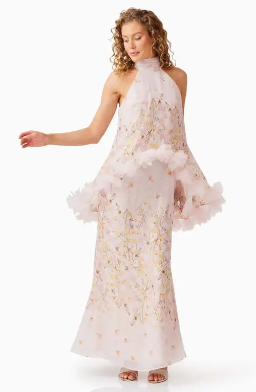 ELLIATT Tulsia Capelet Maxi Dress