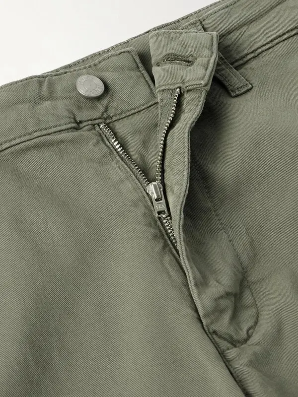 Nn07 Aden 1923 Straight-leg Organic Cotton-blend Twill Chinos - Green