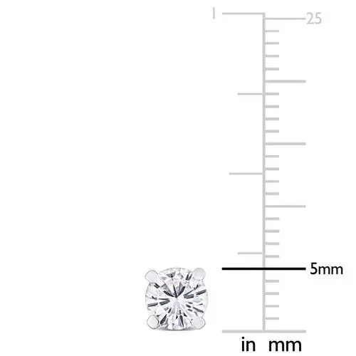 JULIANNA B. Moissanite Solitaire Stud Earrings