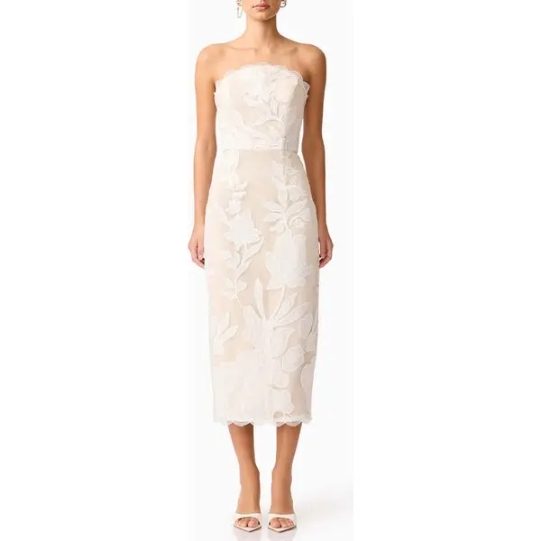 ELLIATT Flor Strapless Cocktail Dress