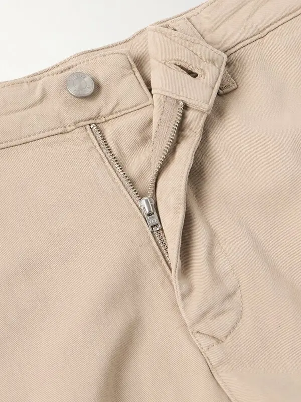 Nn07 Aden 1923 Straight-leg Organic Cotton-blend Twill Chinos - Neutrals