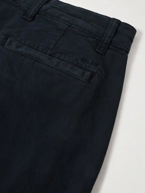Nn07 Aden 1923 Straight-leg Organic Cotton-blend Twill Chinos - Blue