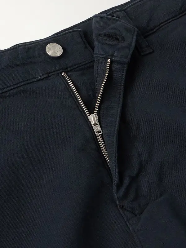 Nn07 Aden 1923 Straight-leg Organic Cotton-blend Twill Chinos - Blue