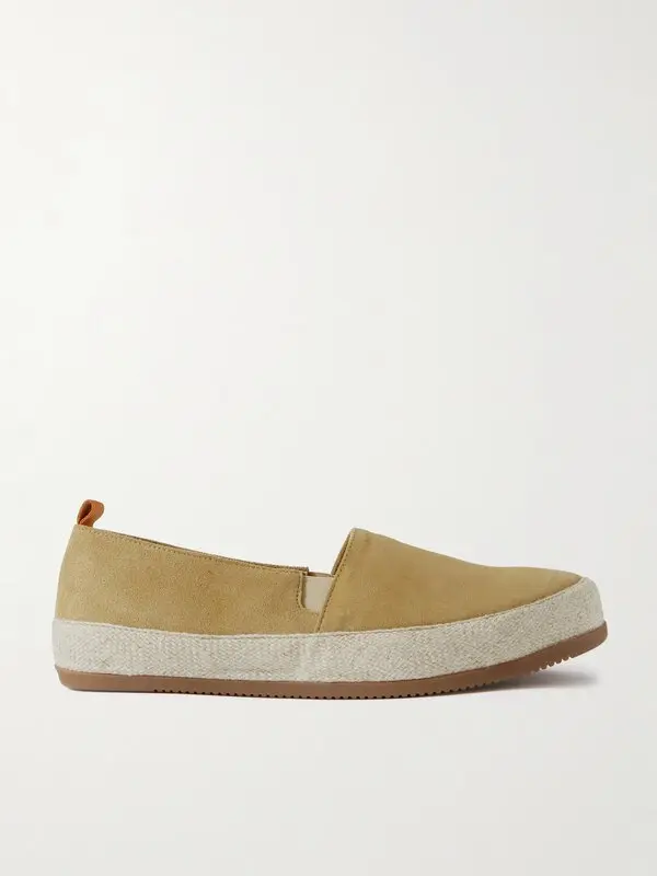 Mulo Suede Espadrilles - Neutrals