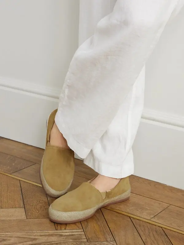 Mulo Suede Espadrilles - Neutrals