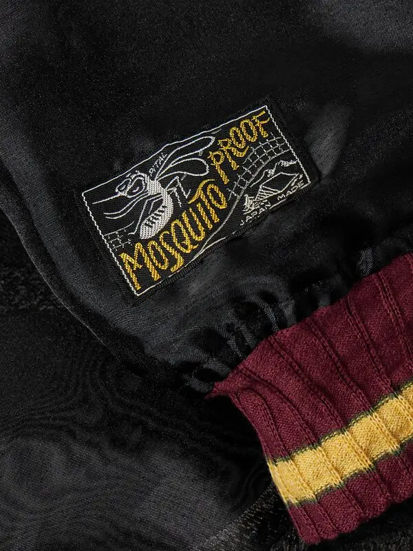 Kapital Souvenir Embroidered Organza Bomber Jacket - Black