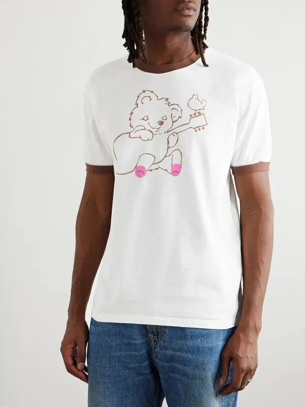 Kapital Printed Cotton-jersey T-shirt