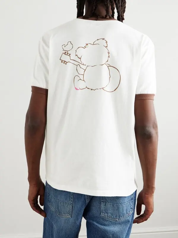 Kapital Printed Cotton-jersey T-shirt