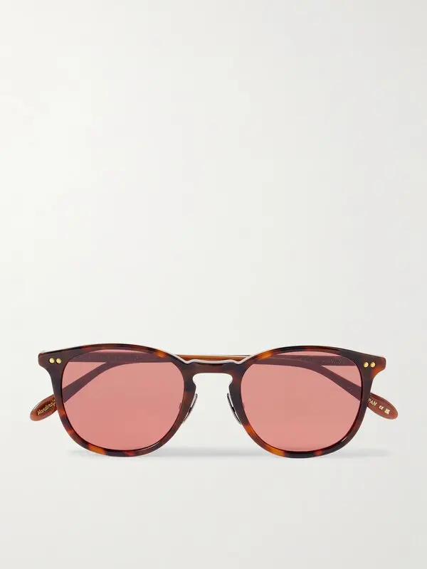 Garrett Leight Kinney J Sun Round-frame Sunglasses - Brown