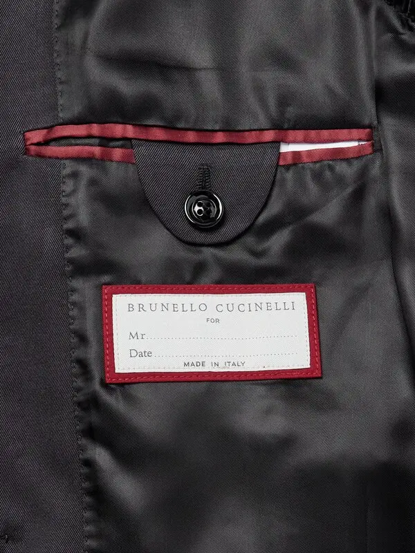 Brunello Cucinelli Double-breasted Shawl-lapel Silk-twill Tuxedo Jacket