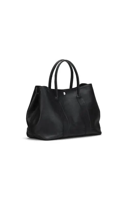 EZRA ARTHUR Audrey Soft Steer Leather Tote Bag - Black