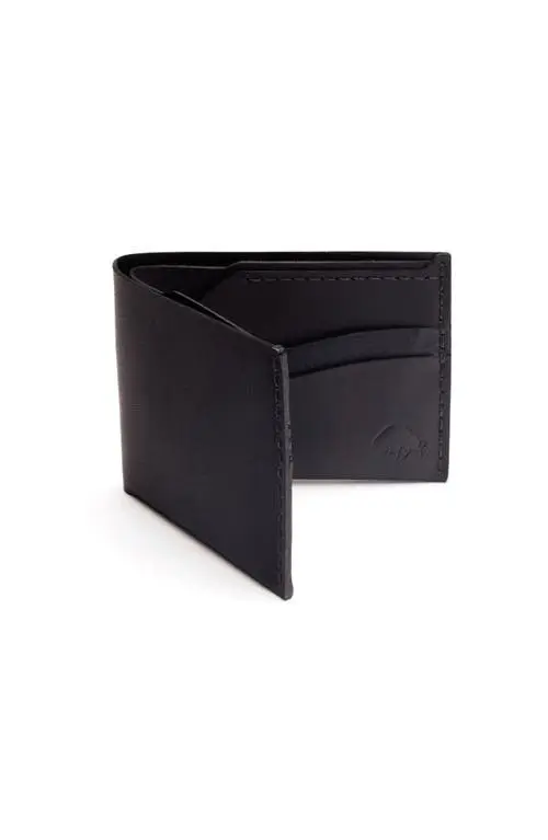 EZRA ARTHUR No. 6 Classic Bifold Wallet - Black