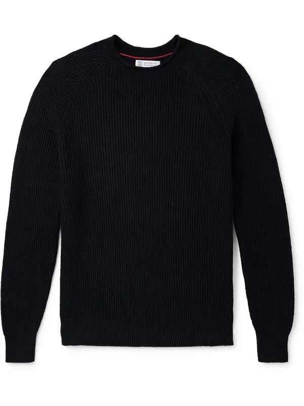 Brunello Cucinelli Ribbed Cotton Sweater