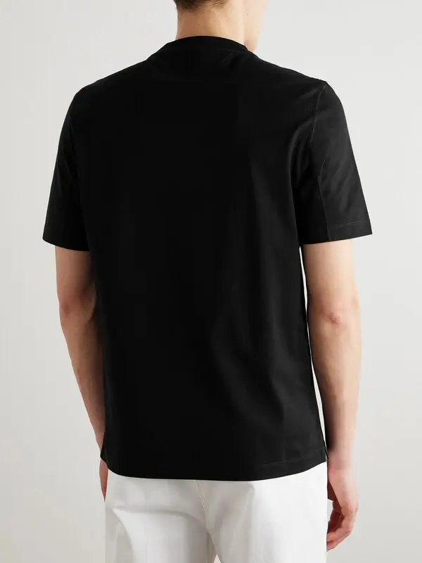 Brunello Cucinelli Logo-print Cotton-jersey T-shirt
