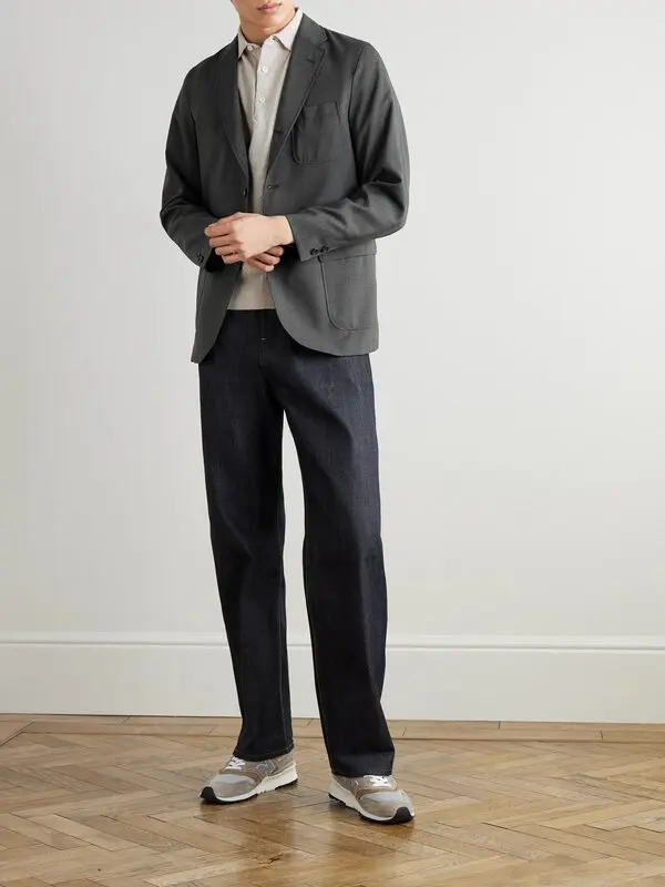 BEAMS Unstructured Woven Blazer
