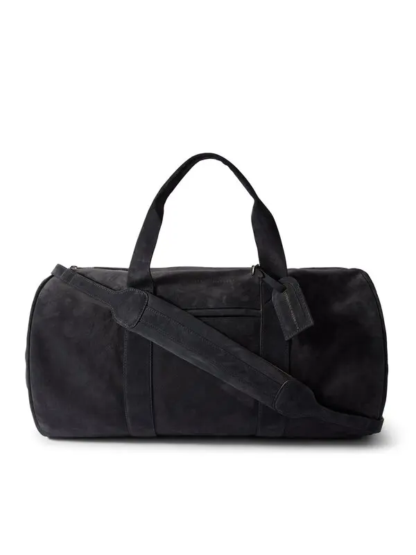 Brunello Cucinelli Suede Duffle Bag - Blue