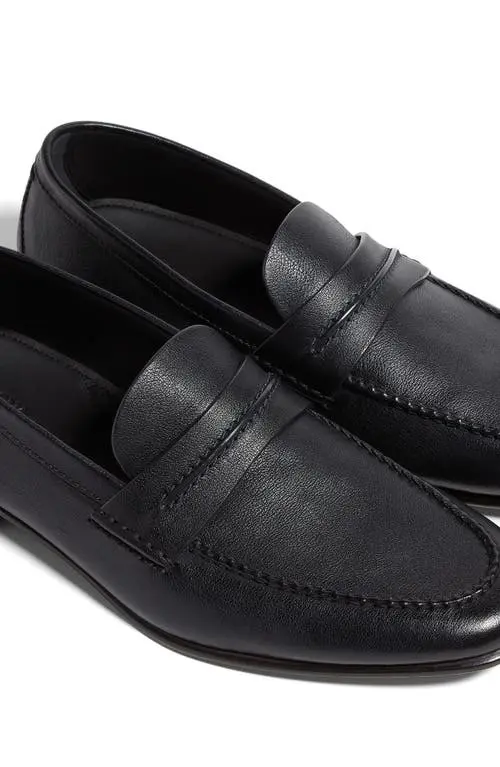 Zegna Natural Grain Leather Loafer
