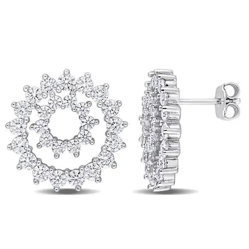 JULIANNA B. Moissanite Stud Earrings - Sterling Silver