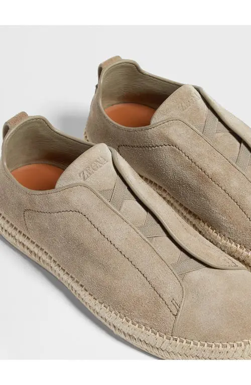 Zegna Triple Stitch™ Espadrille Slip-on Sneaker - Beige
