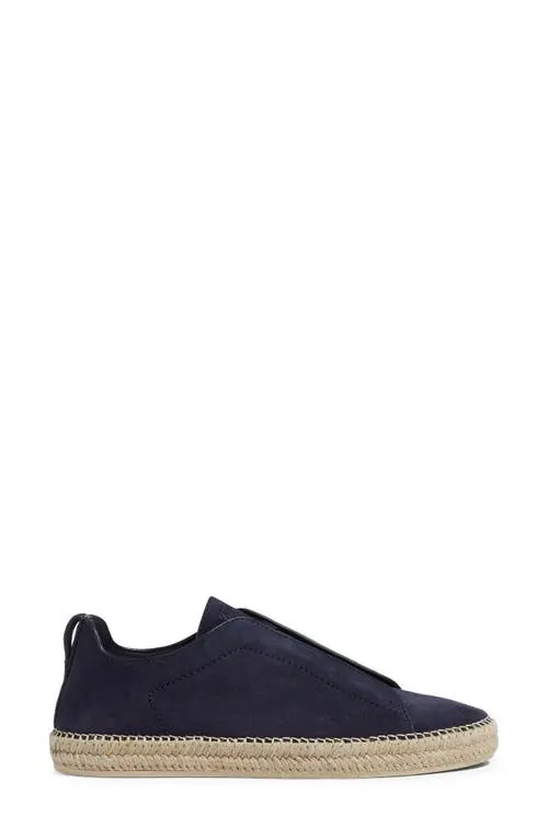 Zegna Triple Stitch™ Espadrille Slip-on Sneaker - Navy