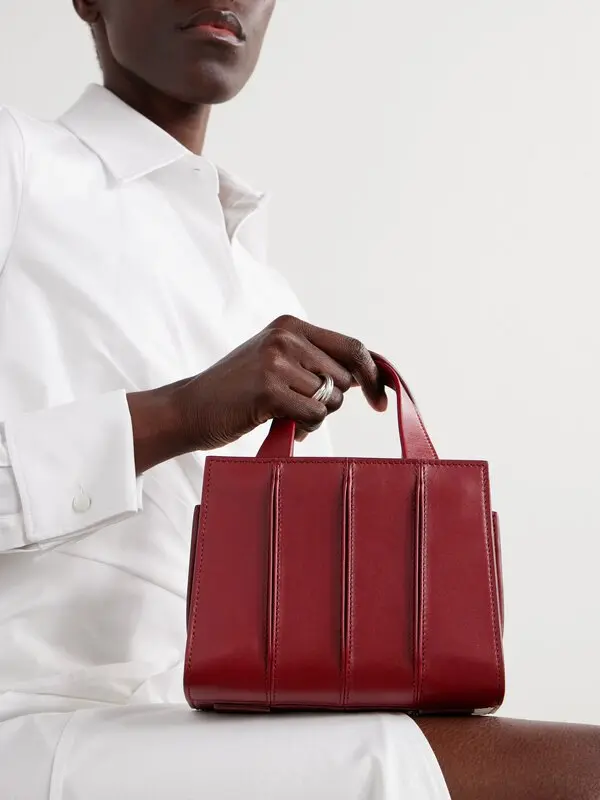 Max Mara Whitney Bag 3 Micro Pleated Leather Tote