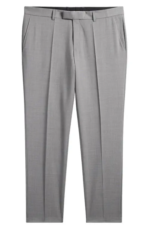 BOSS Flat Front Wool Suit Pants