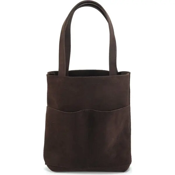 EZRA ARTHUR Brooklyn Nubuck Suede Leather Tote Bag