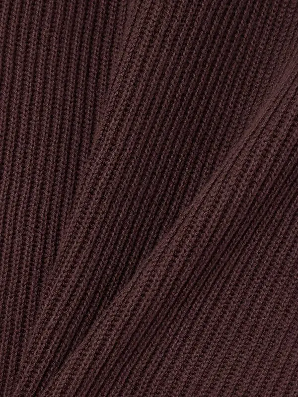 Brunello Cucinelli Ribbed Cotton Polo Sweater