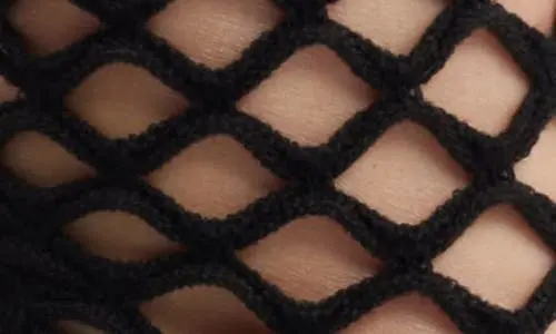 STEMS Netted Crew Socks - Black