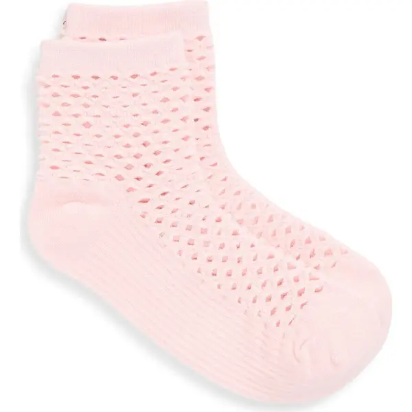 STEMS Netted Crew Socks - Pink