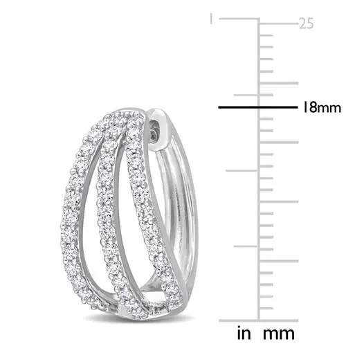 JULIANNA B. Moissanite Hoop Earrings