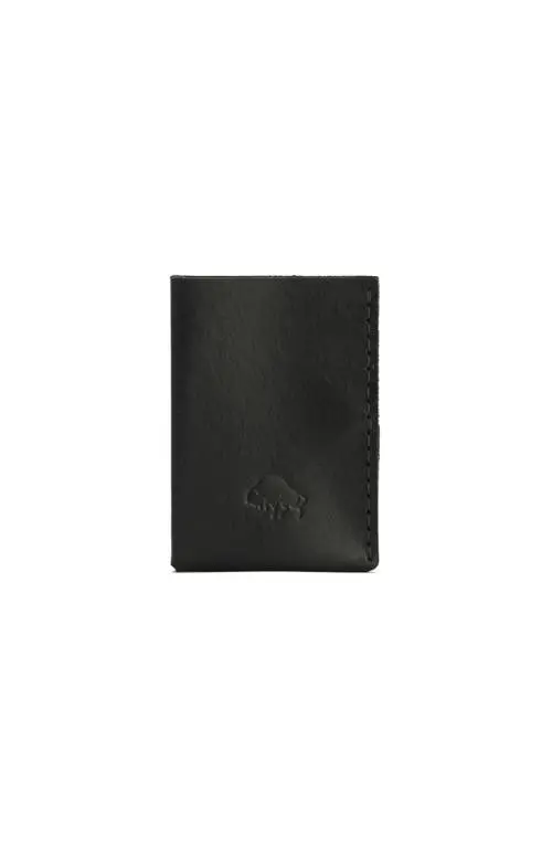 EZRA ARTHUR Minimalist Card Holder Wallet - Black