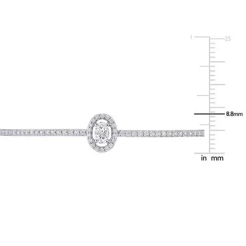 JULIANNA B. Moissanite Halo Bolo Bracelet
