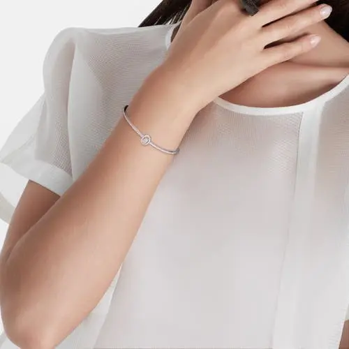 JULIANNA B. Moissanite Halo Bolo Bracelet