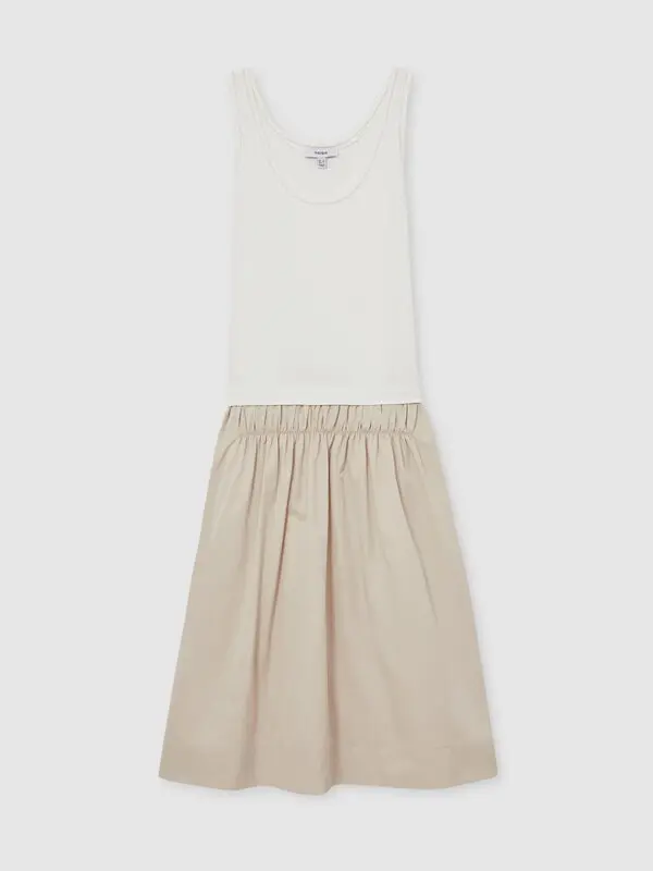 REISS Wren Layered Sleeveless Midi Dress