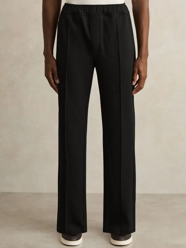 REISS City Interlock Straight Leg Trousers