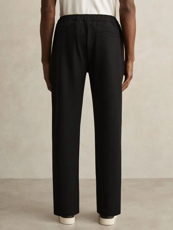 REISS City Interlock Straight Leg Trousers