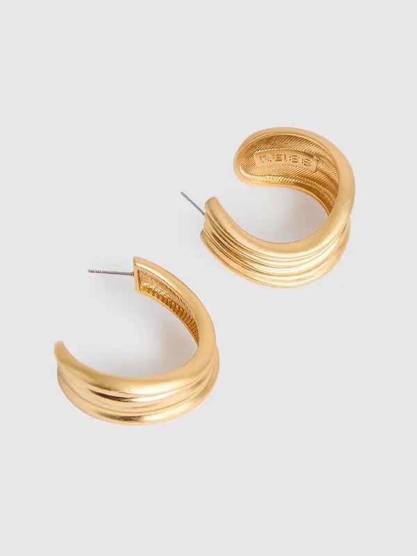 REISS Flavia Fluid Hoop Earrings