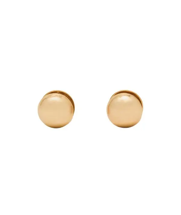 REISS Pollie Polished Ball Huggie Earrings - Gold