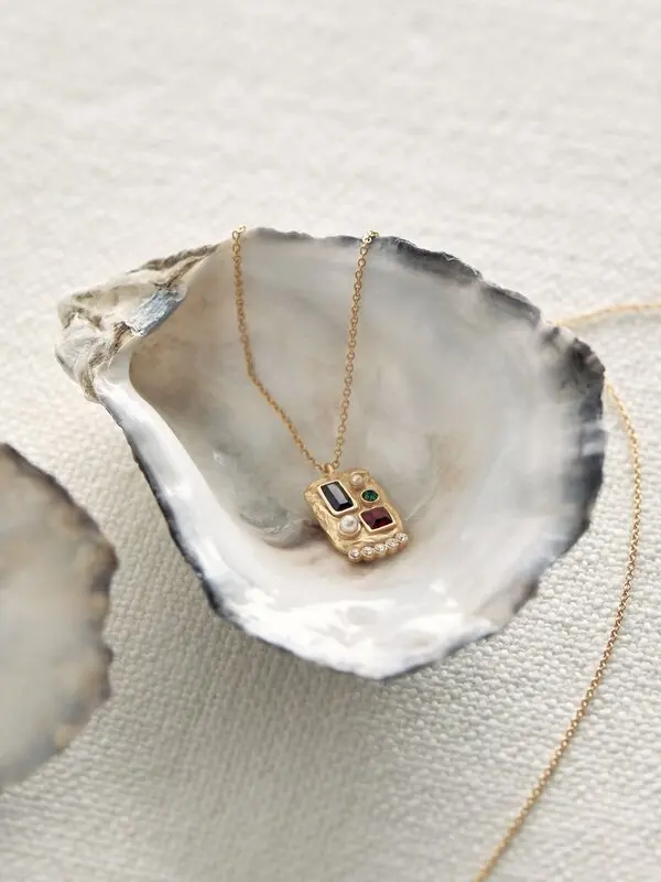 REISS Skylar Crystal Pendant Necklace