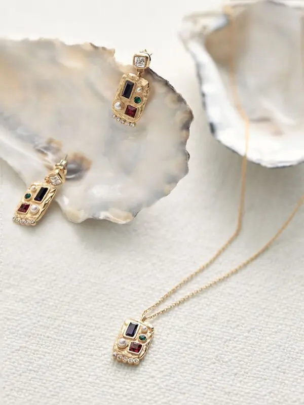 REISS Skylar Crystal Pendant Necklace