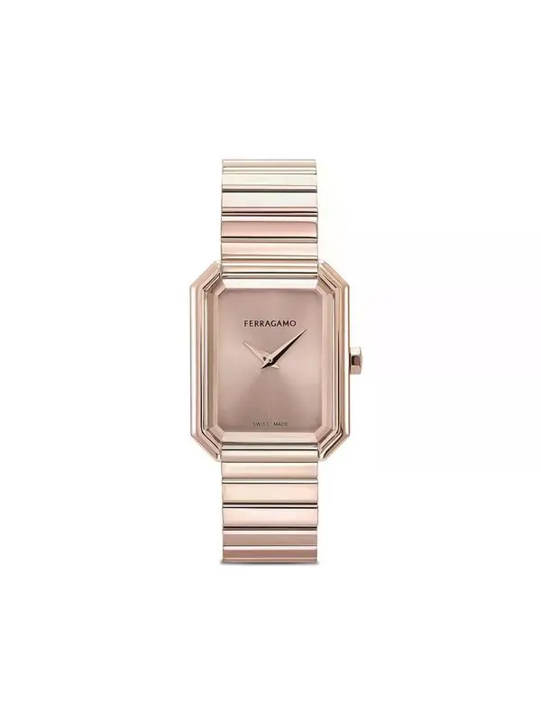 FERRAGAMO Crystal Tank Watch - Pink
