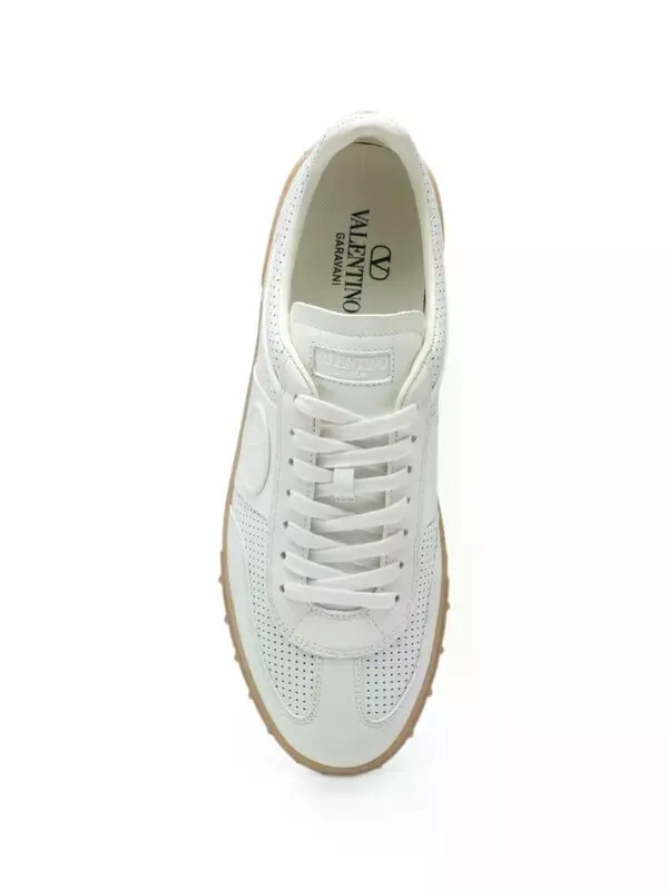 Valentino Garavani Upvillage Low-top Sneakers In Perforated Nappa Leather